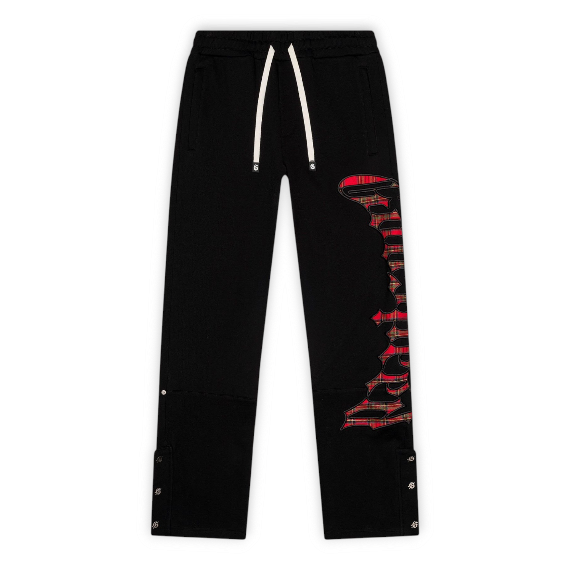 OG Logo Sweatpant Black Red Plaid